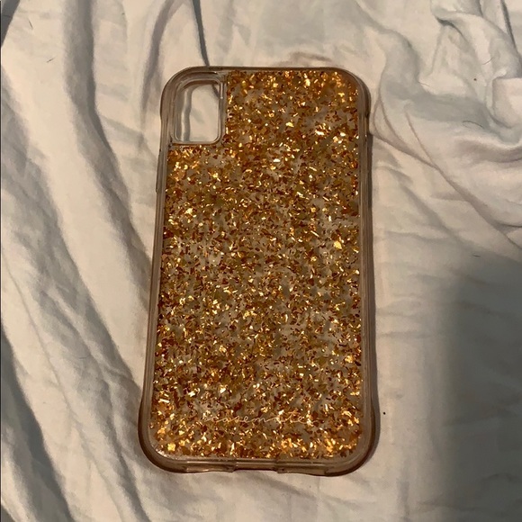 case-mate | Accessories | Iphone Xr Gold Sparkle Phone Case | Poshmark